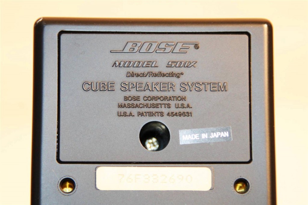 Bose Model 501X cubes AM-5 bass box - combined system photo6 - What's ...